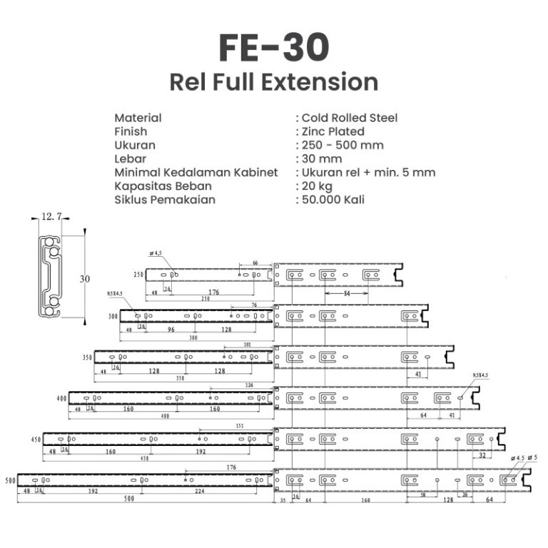 Rel Full Extension FE-30 - Huben Indonesia