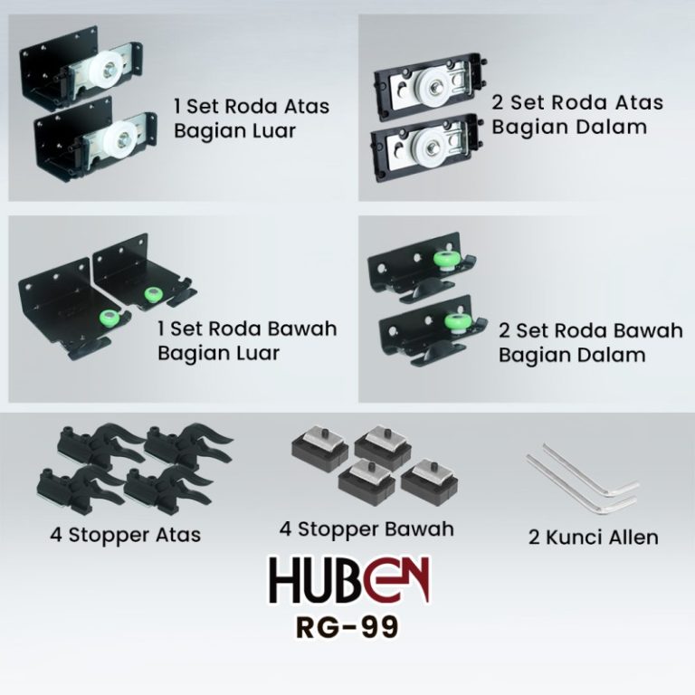 Roda Pintu Sliding RG-99 - Huben Indonesia