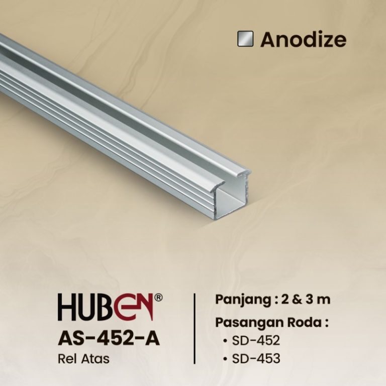 Rel Aluminium AS-452-A (Rel Atas) - Huben Indonesia