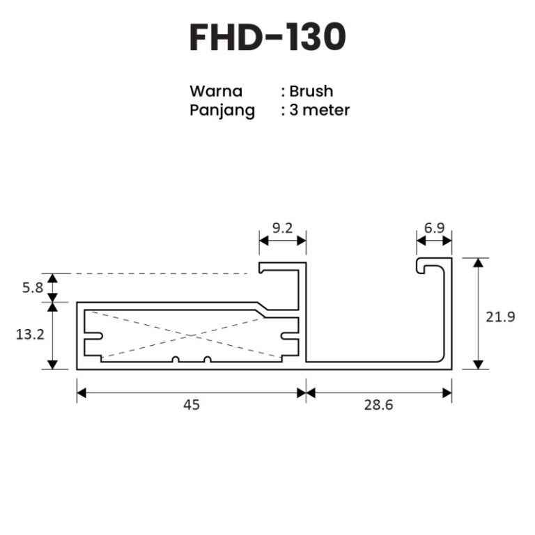 List T Aluminium LT-08 & LT-12 - Huben Indonesia