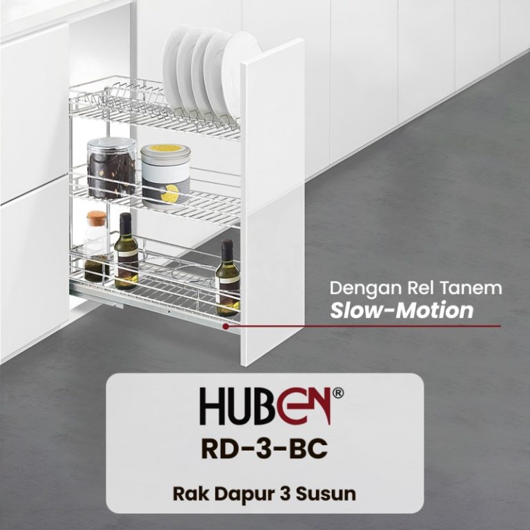 Rak Dapur 3 Susun RD-3-300-BC & RD-3-400-BC - Huben Indonesia