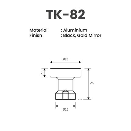 Tarikan Knob TK-82 - Huben Indonesia