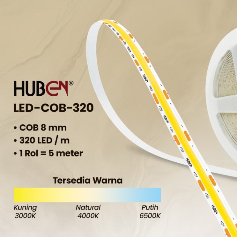 LED Strip COB 8 mm LED-COB-320 - Huben Indonesia